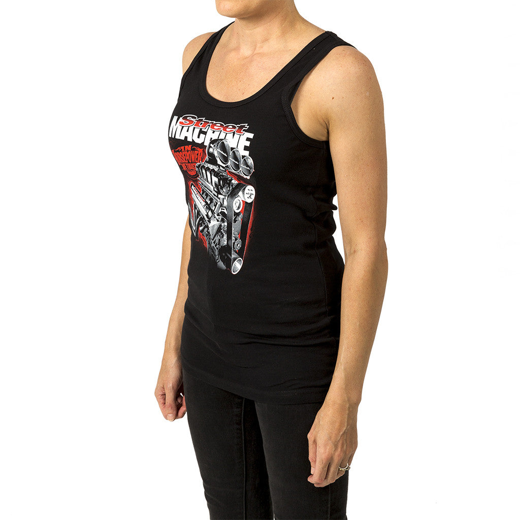 Street Machine Women's In Horsepower We Trust tank top – Street Machine ...